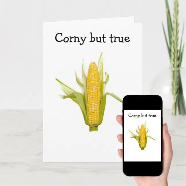 CORNY BUT TRUE HAPPY SHARE BIRTHDAY WITH YOU CARD | Zazzle
