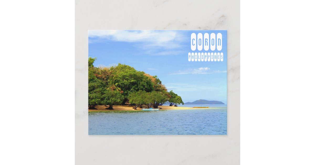 Coron Beach in Palawan Philippines Postcard | Zazzle