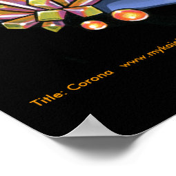 "Corona" Gothic Crystal Angel Art Poster | Zazzle