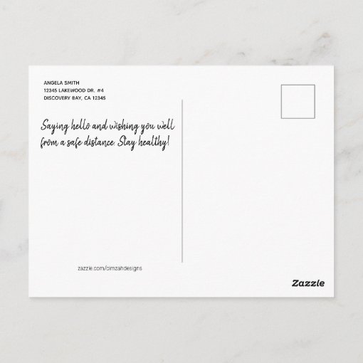 Corona Lisa (Mona Lisa) Stay Home. Save Lives Postcard | Zazzle