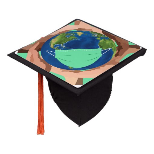 Corona Mask World Graduation Cap Topper | Zazzle