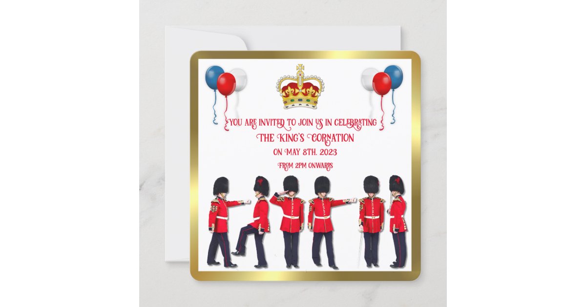 Coronation Celebration Lunch Invitation | Zazzle