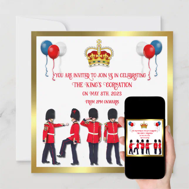 Coronation Celebration Lunch Invitation | Zazzle