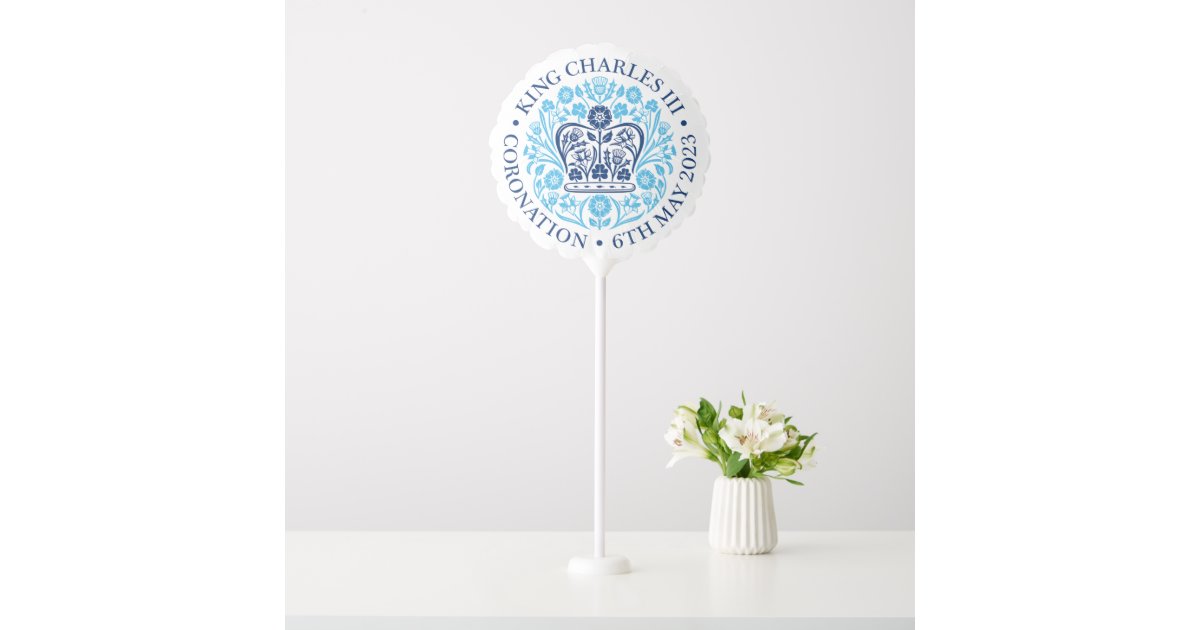 Coronation Emblem King Charles III Balloon | Zazzle