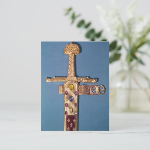 Coronation sword of the Kings of France Postcard | Zazzle