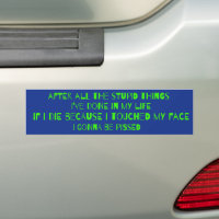 Coronavirus Ironic Bumper Sticker