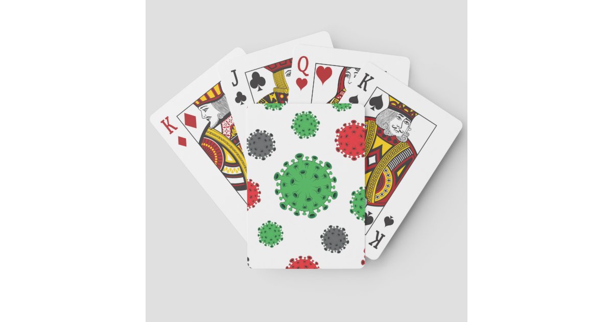 CoronaVirus Playing Cards Covid19 Design Pattern | Zazzle