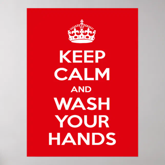 Coronavirus Prevention, Hygiene, Keep Calm, Poster | Zazzle