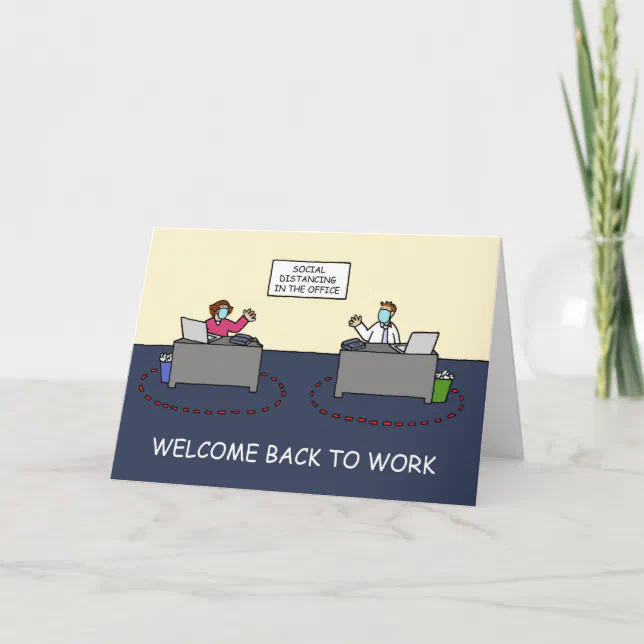 Coronavirus Welcome Back to Work Humor Card | Zazzle