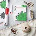 CoronaVirus Wrapping Paper Covid19 Pattern Design | Zazzle