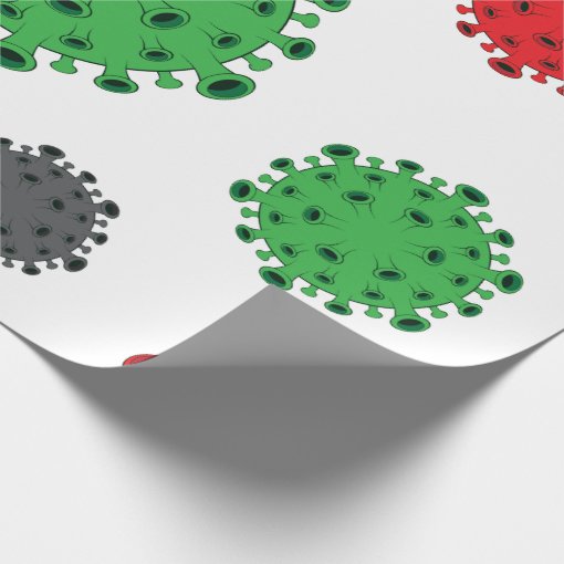 CoronaVirus Wrapping Paper Covid19 Pattern Design | Zazzle
