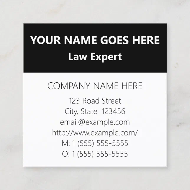 Corporate, Basic & Respectable Business Card | Zazzle