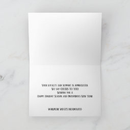 Corporate Business Customer Appreciation Cheers Card | Zazzle