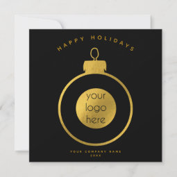 Corporate Business Logo Christmas Ornament Card | Zazzle