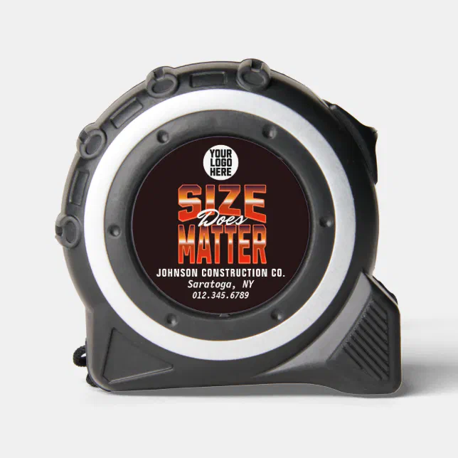 Corporate Christmas Gift Masculine Branding Logo Tape Measure | Zazzle