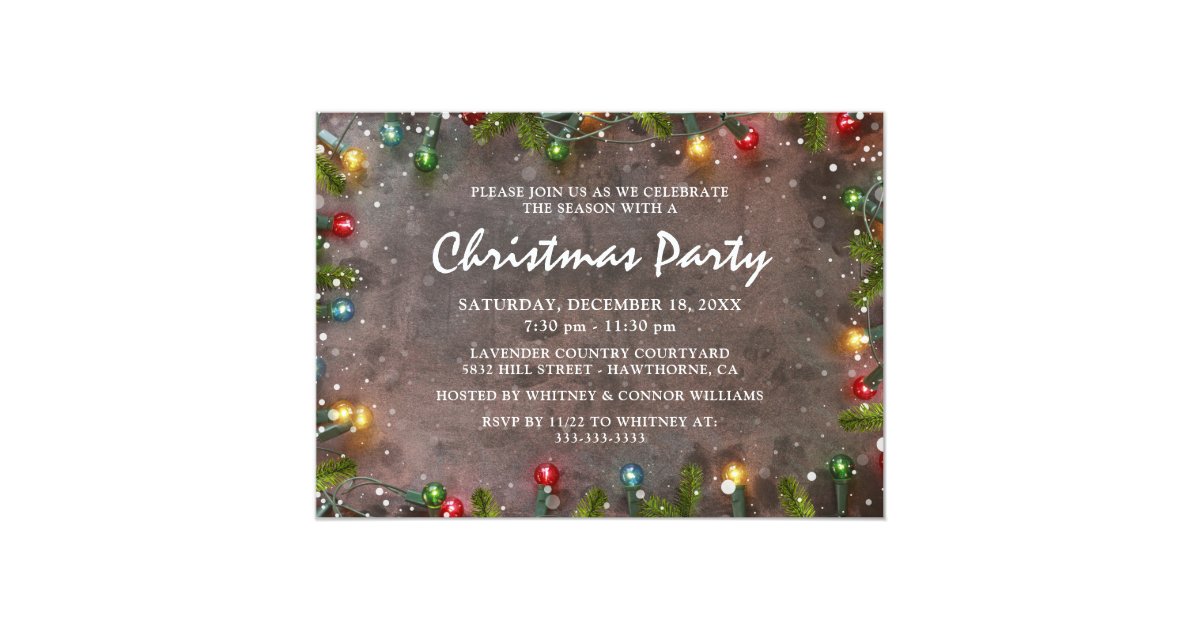 Corporate Christmas Holiday Party Invitation | Zazzle.com