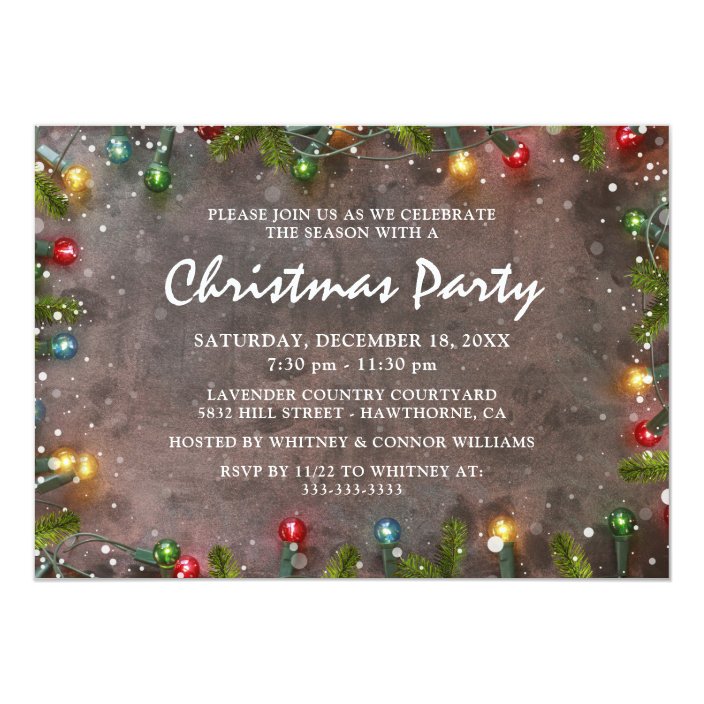 Corporate Christmas Holiday Party Invitation | Zazzle.com