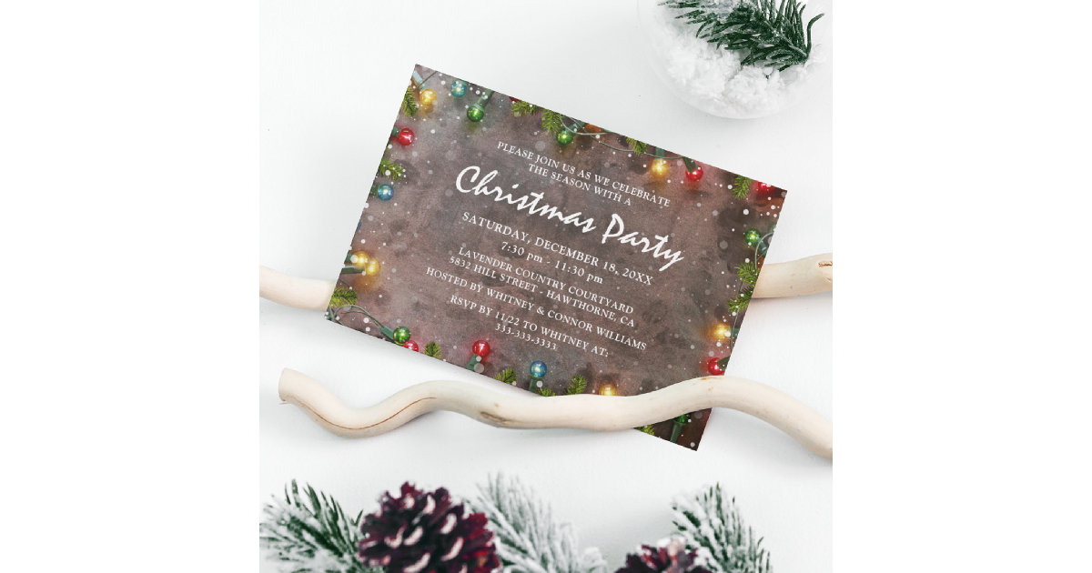 Corporate Christmas Holiday Party Invitation | Zazzle