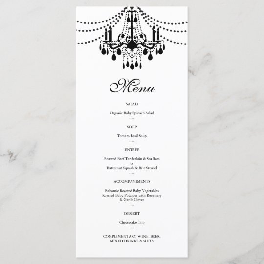 Corporate Dinner Menu | Zazzle.com