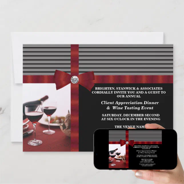 Corporate Event Client Appreciation Invitation | Zazzle