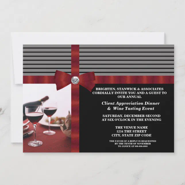 Corporate Event Client Appreciation Invitation | Zazzle