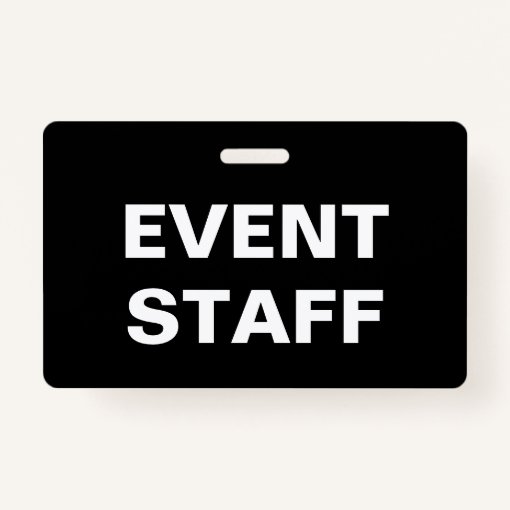 Corporate Event Staff Badge | Zazzle