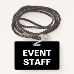 Corporate Event Staff Badge | Zazzle