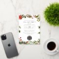 Corporate Festive Christmas Holiday Party Gold Foil Invitation | Zazzle