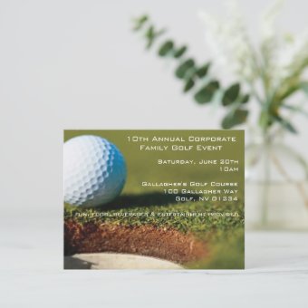 Corporate Golf Event Invitations | Zazzle