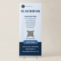 Corporate Hiring Job Vacancy QR Code BUSINESS logo Retractable Banner ...