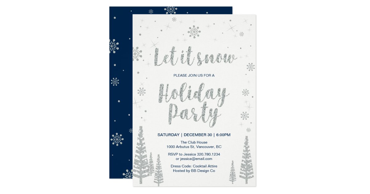 Corporate Holiday Party Invitation Card | Zazzle.com
