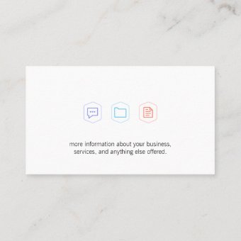 Corporate Icons Business Card | Zazzle