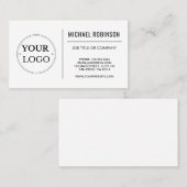 Corporate Logo Professional Employee Business Card | Zazzle
