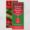 Corporate Potluck Christmas Party Invitation | Zazzle