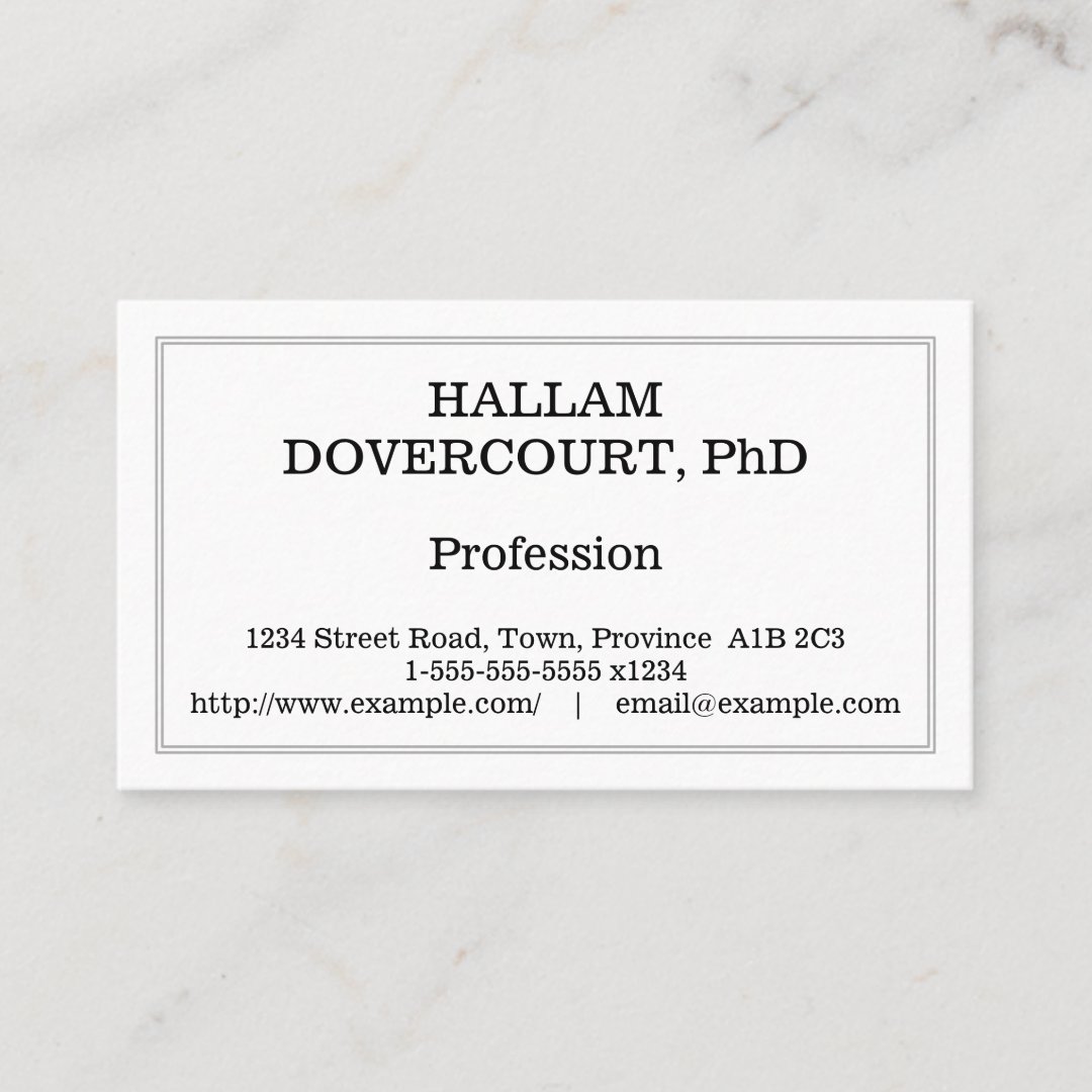 Corporate Professional Profile Card | Zazzle