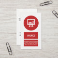 Corporate Professional / Red Business Card | Zazzle