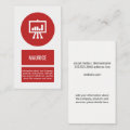 Corporate Professional / Red Business Card | Zazzle