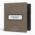 Corporate Record Book Binder | Zazzle