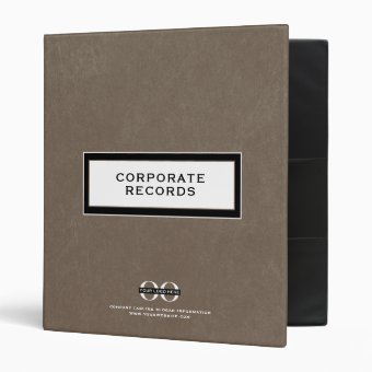 Corporate Record Book Binder | Zazzle