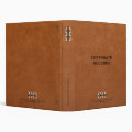 Corporate Record Book Binder Sable Leather | Zazzle