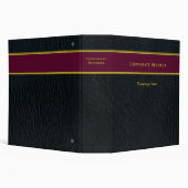 Corporate Records with Custom Name binder | Zazzle