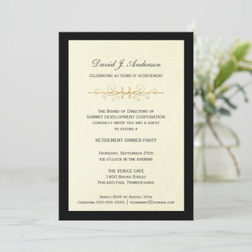 Corporate Retirement Party Invitations | Zazzle