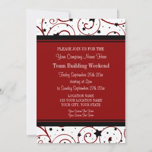 Corporate Team Building Event Invitations | Zazzle