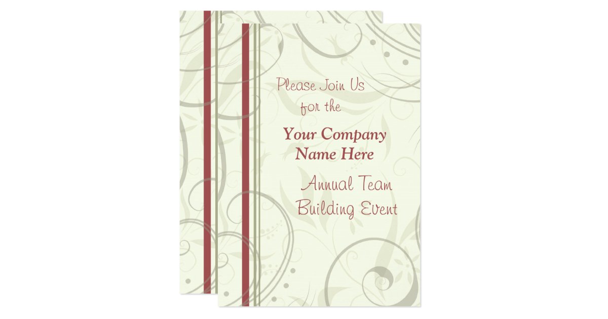 Team Building Invitation Wording