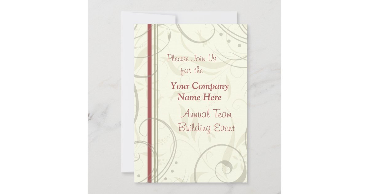 Corporate Team Building Event Weekend Invitations | Zazzle