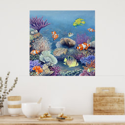 Corral Reef print | Zazzle