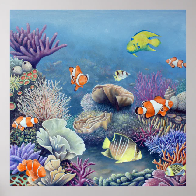 Corral Reef print | Zazzle