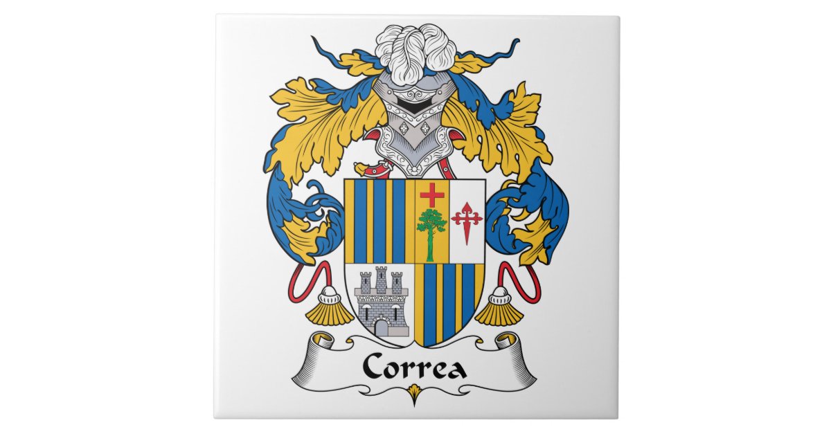 Correa Family Crest Ceramic Tile | Zazzle