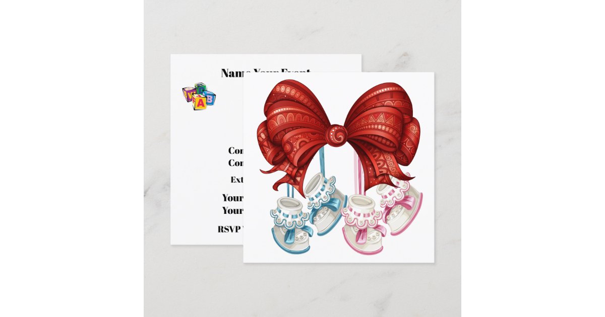 Corrected Baby Shower Invitation | Zazzle