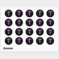 Correctional Lpn Practical Nurse Caduceus Symbol Classic Round Sticker ...